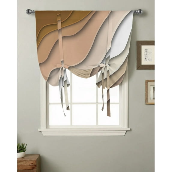 Brown Gradient Modern Geometric Abstraction Kitchen Short Window ...