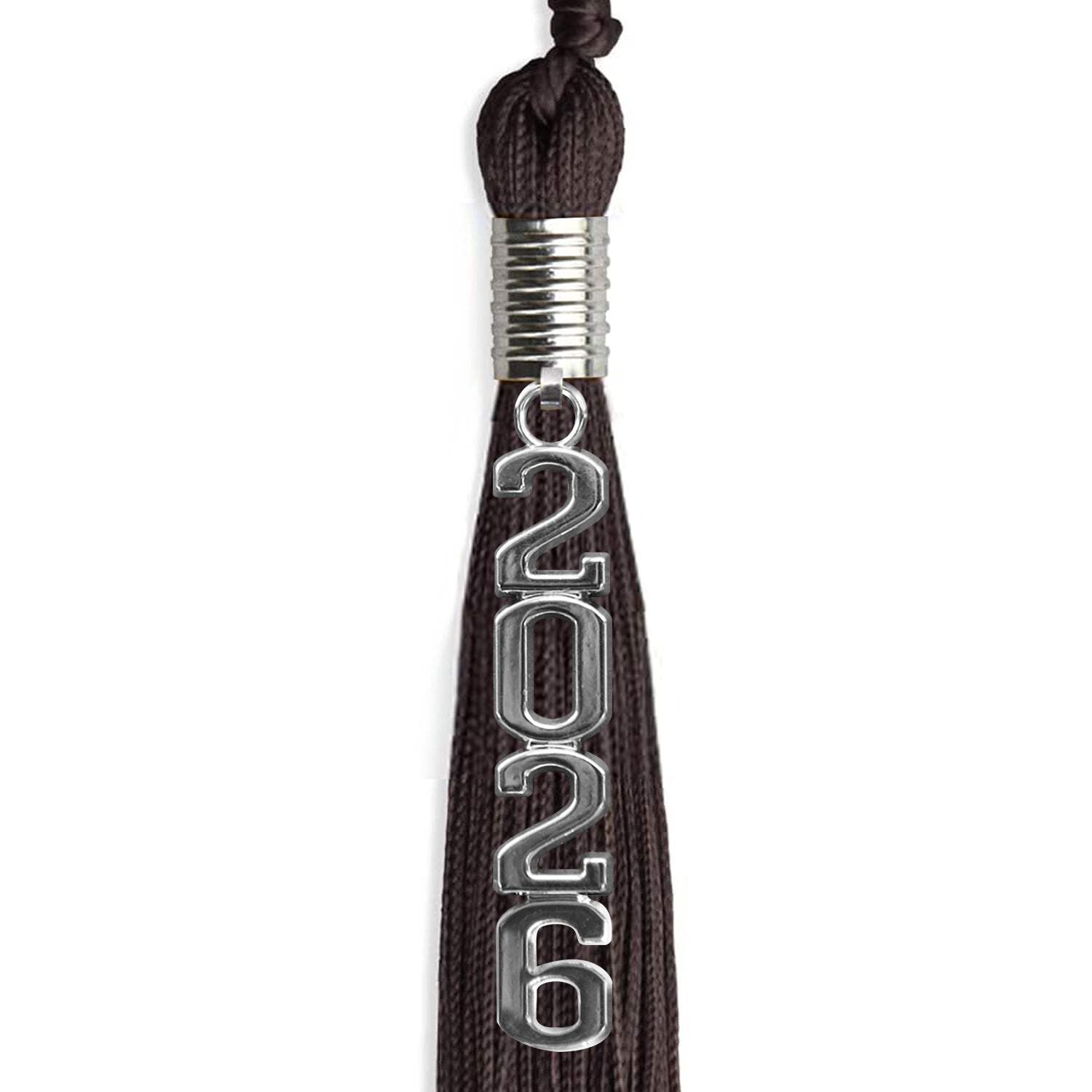 Brown Graduation Tassel with Silver Stacked Date Drop - Walmart.com