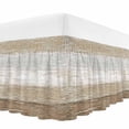 Brown Gray Bed Skirt Bed Skirts King Size 16 Inch Drop, White Gradient ...