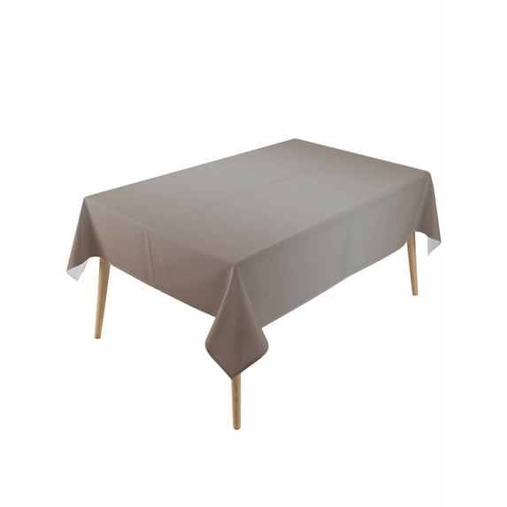 Brown Gray Ombre Table Cloth, Modern Gradient Abstract Art Waterproof ...