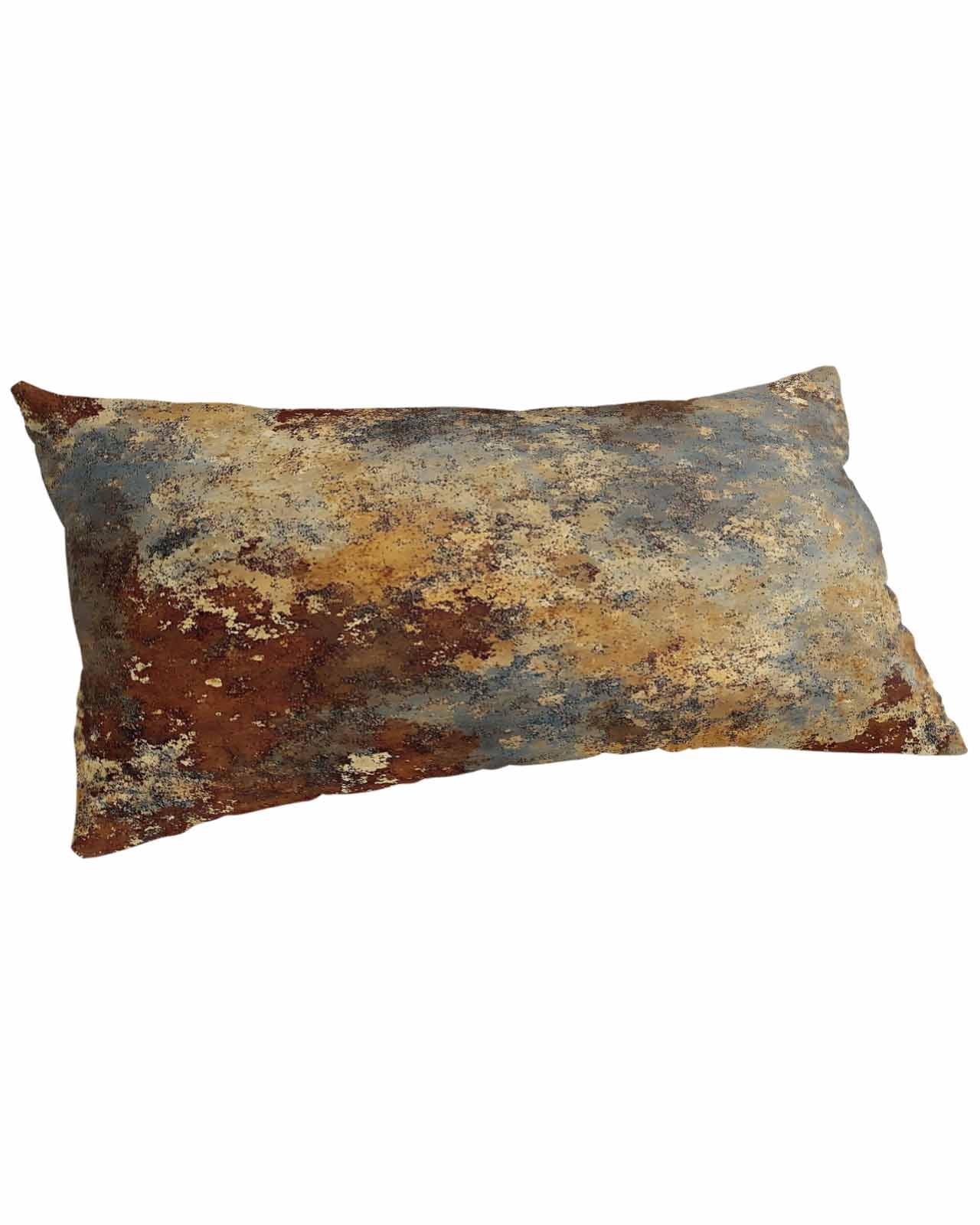 Brown Gray Pillow Covers King Size, Rustic Abstract Gradient Mottled ...