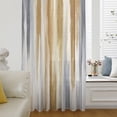 Brown Gray Sheer Curtains 63 Inch Length, Light Filtering Voile Curtain ...