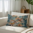 Brown Green Copper Rust Throw Pillow Covers, Abstract Vintage ...