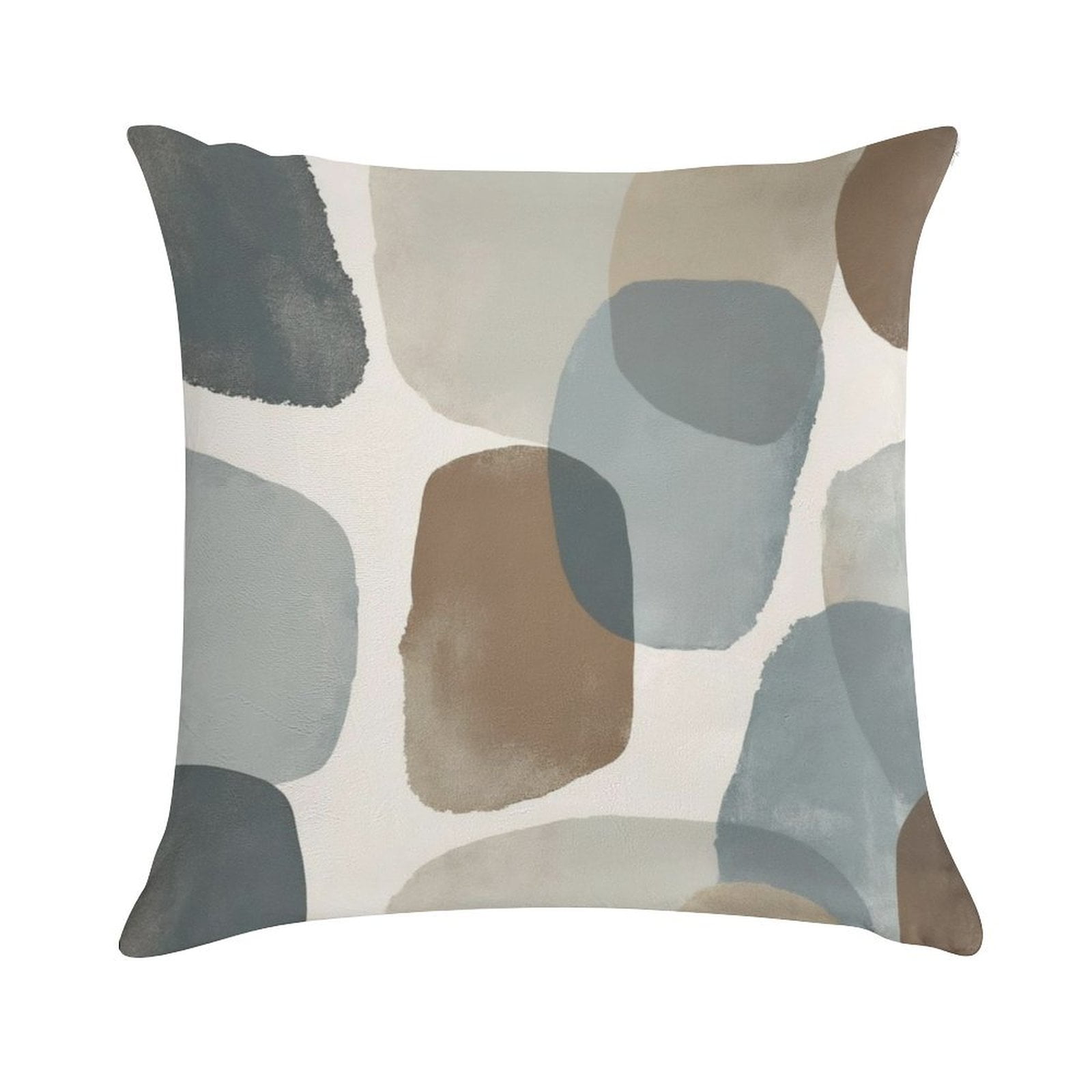 Brown And Grey Abstract Art Artwork Pillow Covers,Brown And Grey ...