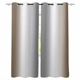 Brown Grey Blackout Curtains 84 Inches Long, Gray Farmhouse Modern ...