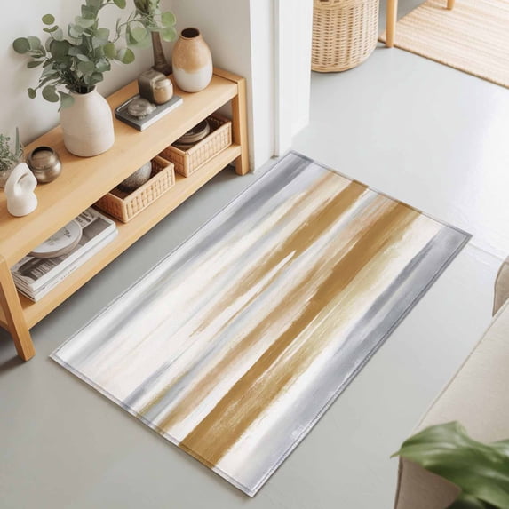 Brown Grey Mottled Texture Rectangle Rug 2'x3' Gradient Abstract Art ...