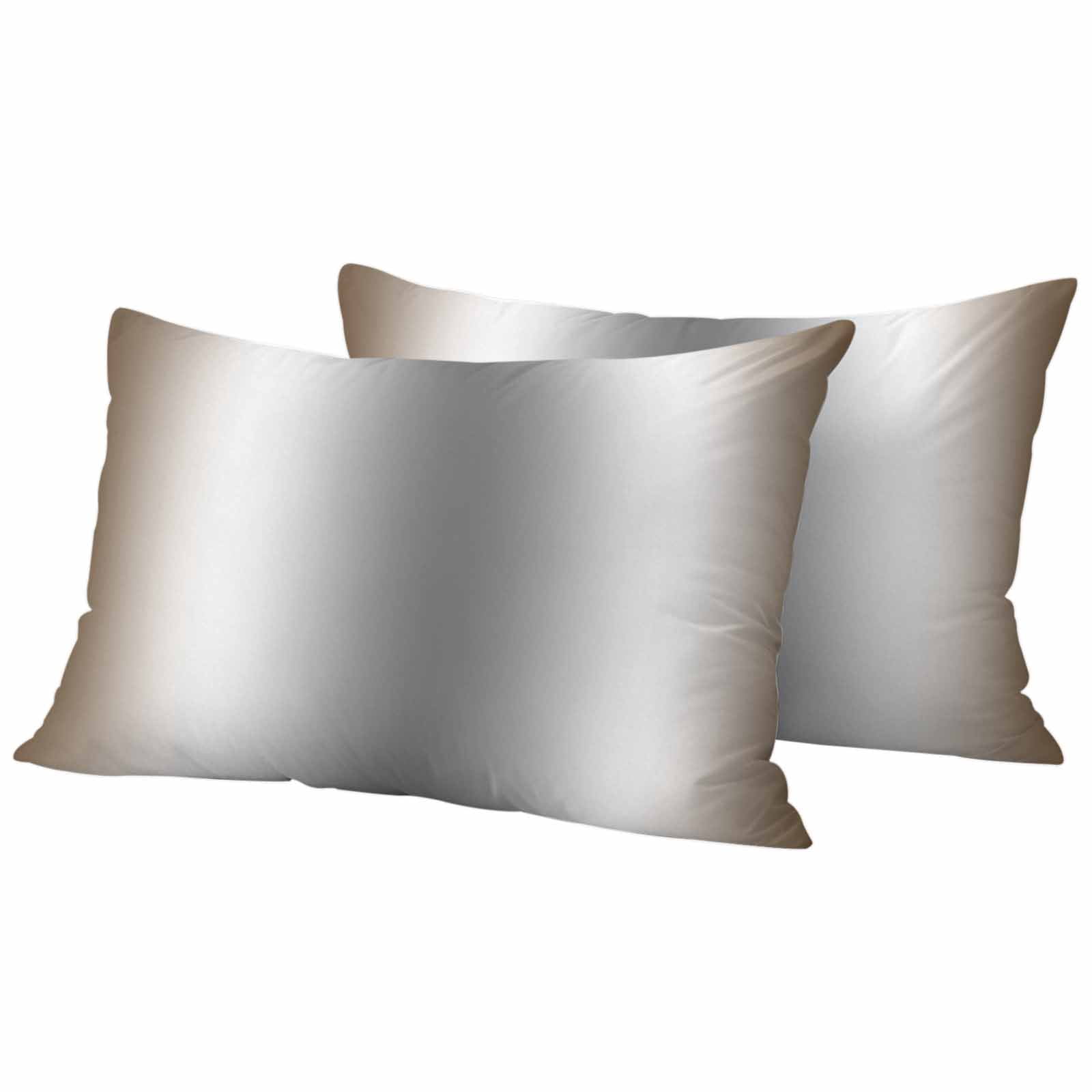 Brown Grey Outdoor Pillow Covers 20"x12" Set of 2, Waterproof Throw ...