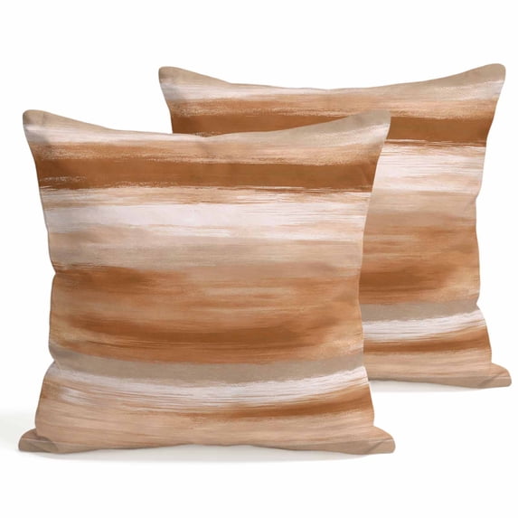 Brown Grey Throw Pillow Covers 20 x 20 Inch Pillow Covers Set of 2 ...