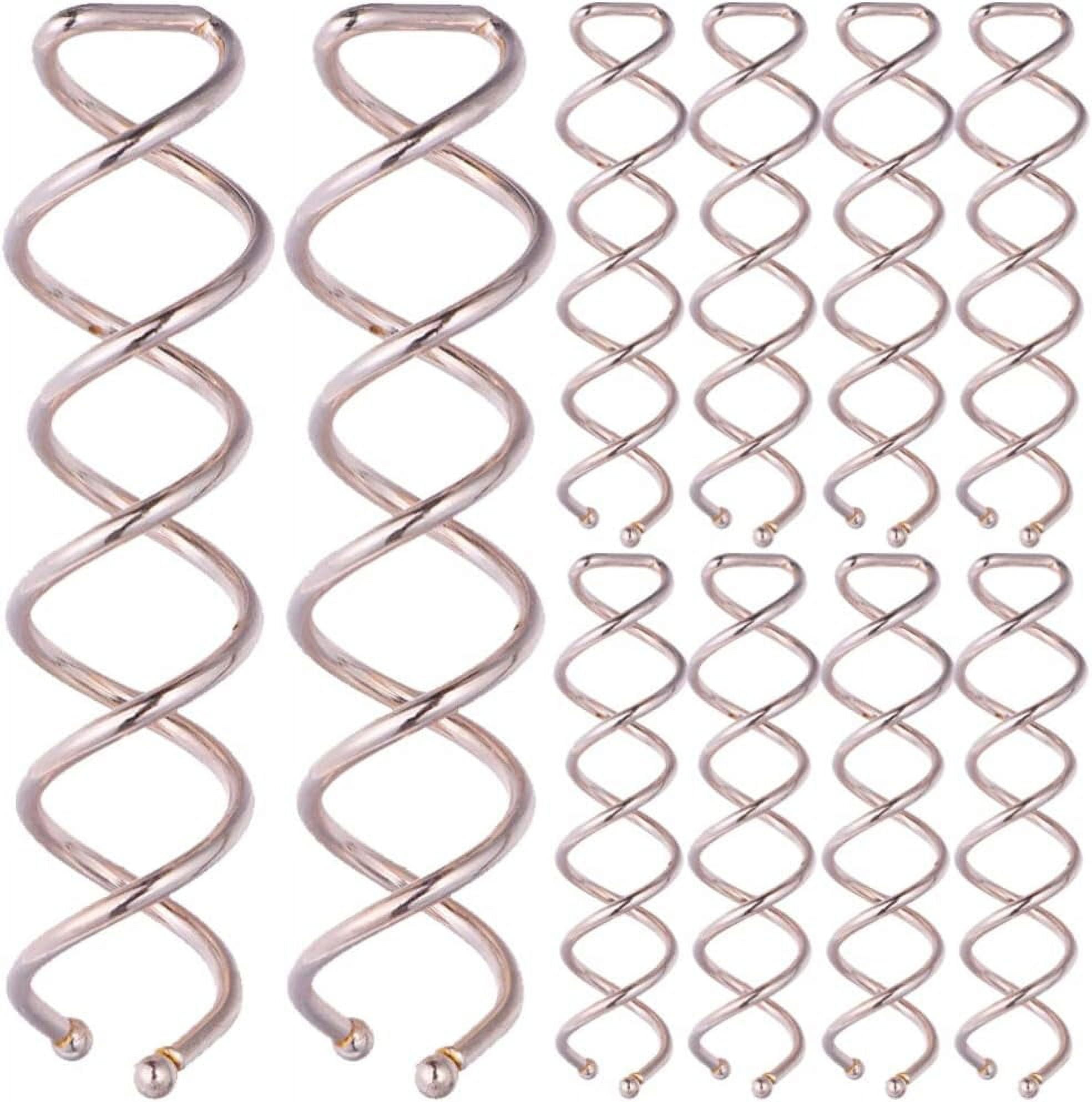 Brown Hair Clips Metal Hair Claw Clips 20pcs Spiral Hair Screw Hair Pin ...