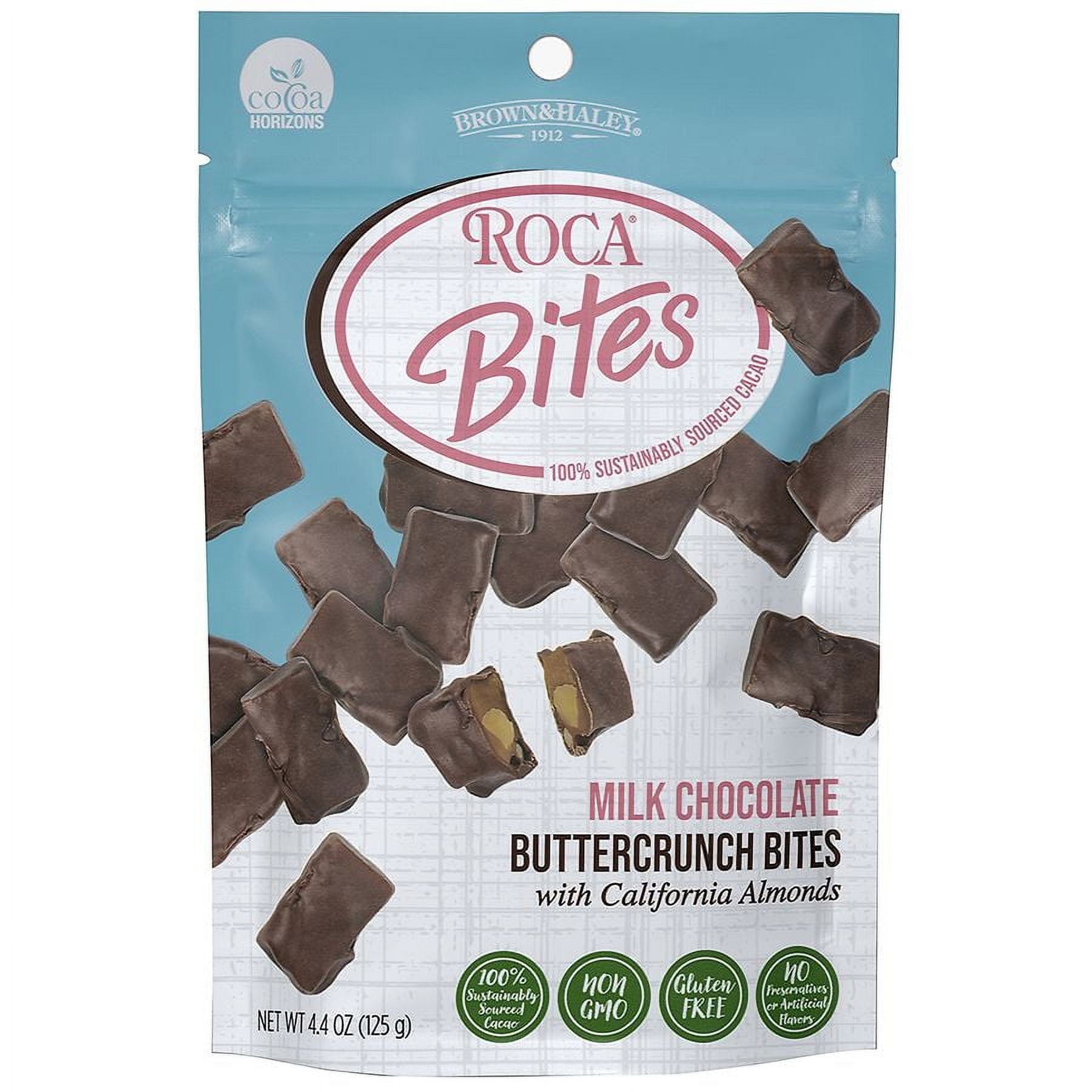 Brown & Haley Roca Bites Milk Chocolate Candy 4.4oz - Walmart.com