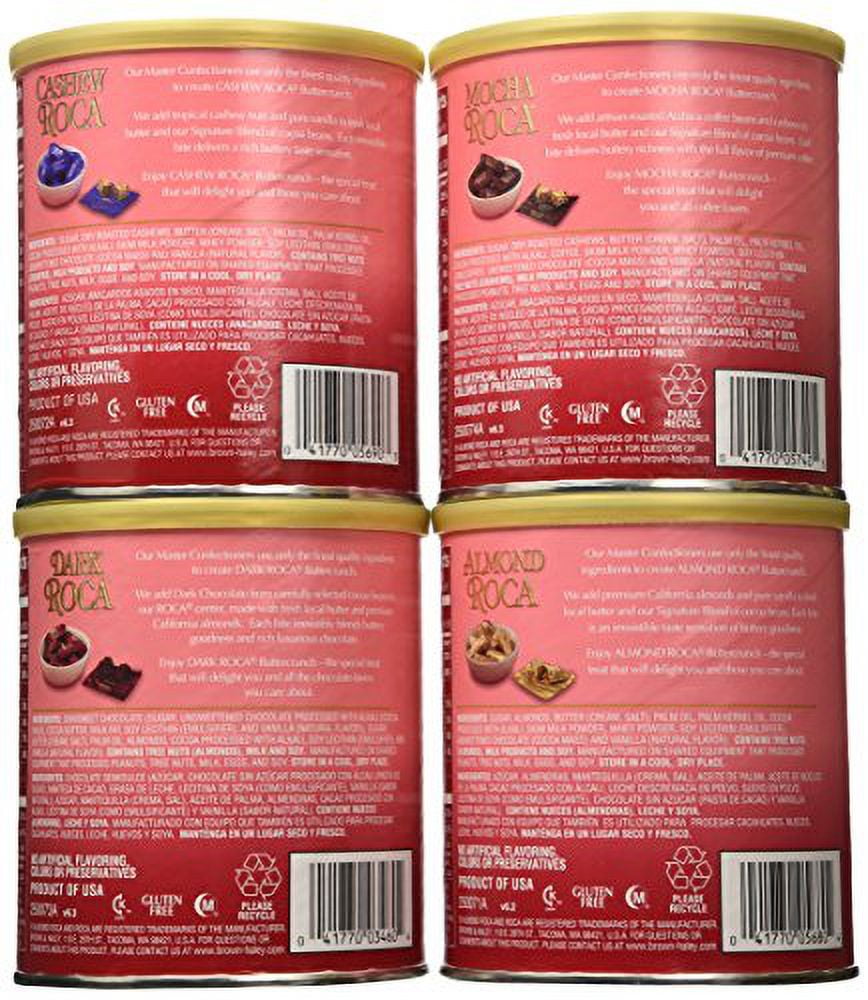 Brown & Haley Variety Pack - Dark Chocolate ROCA, Almond ROCA, Cashew ...