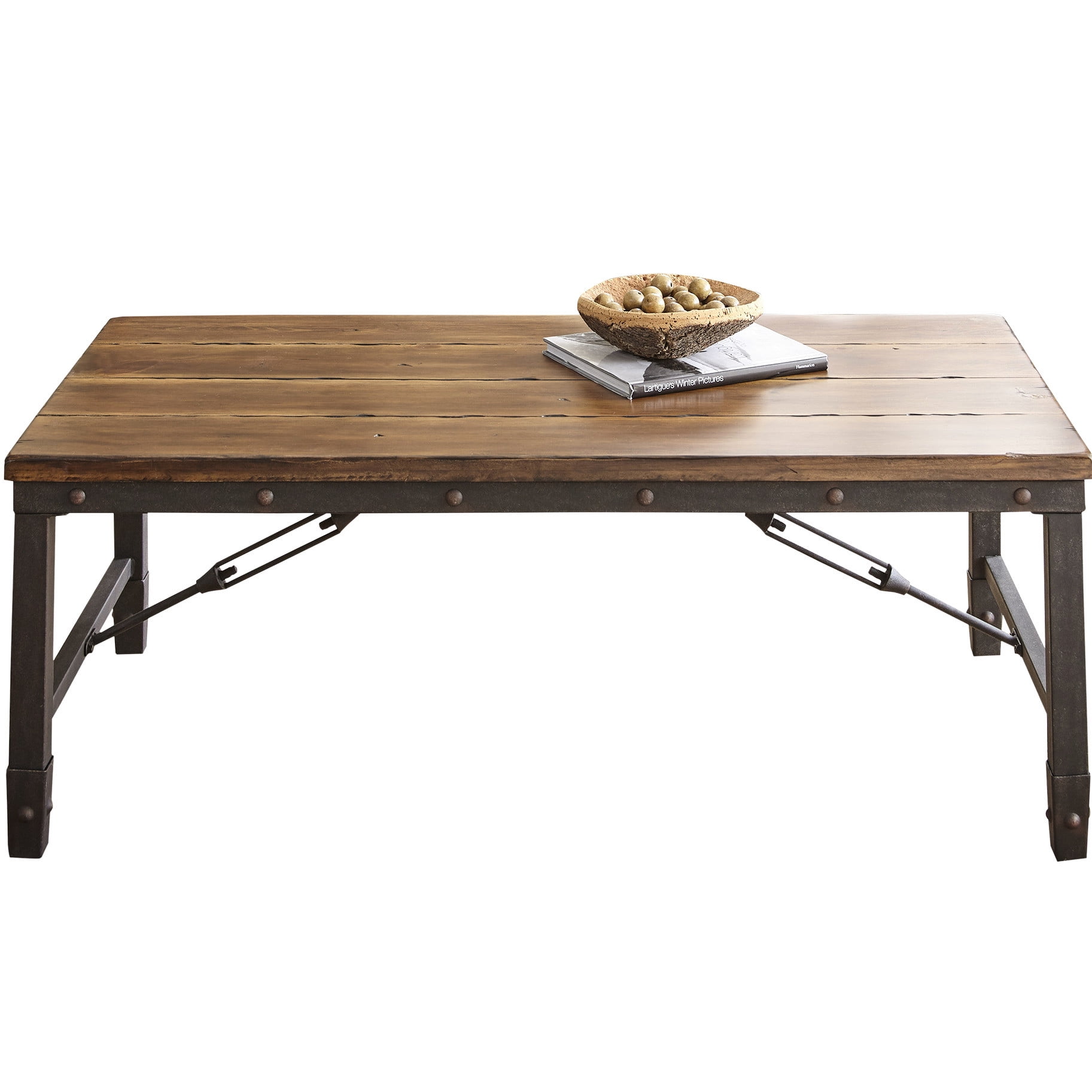 Brown Hand - Stained Wood - Plank Effect Top - Coffee Time - Quick ...