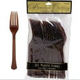 Brown Heavy Weight Forks Pack of 20 - Walmart.com