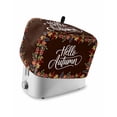 Brown Hello Autumn Toaster Cover 4 Slice, Large Kitchen Appliance ...