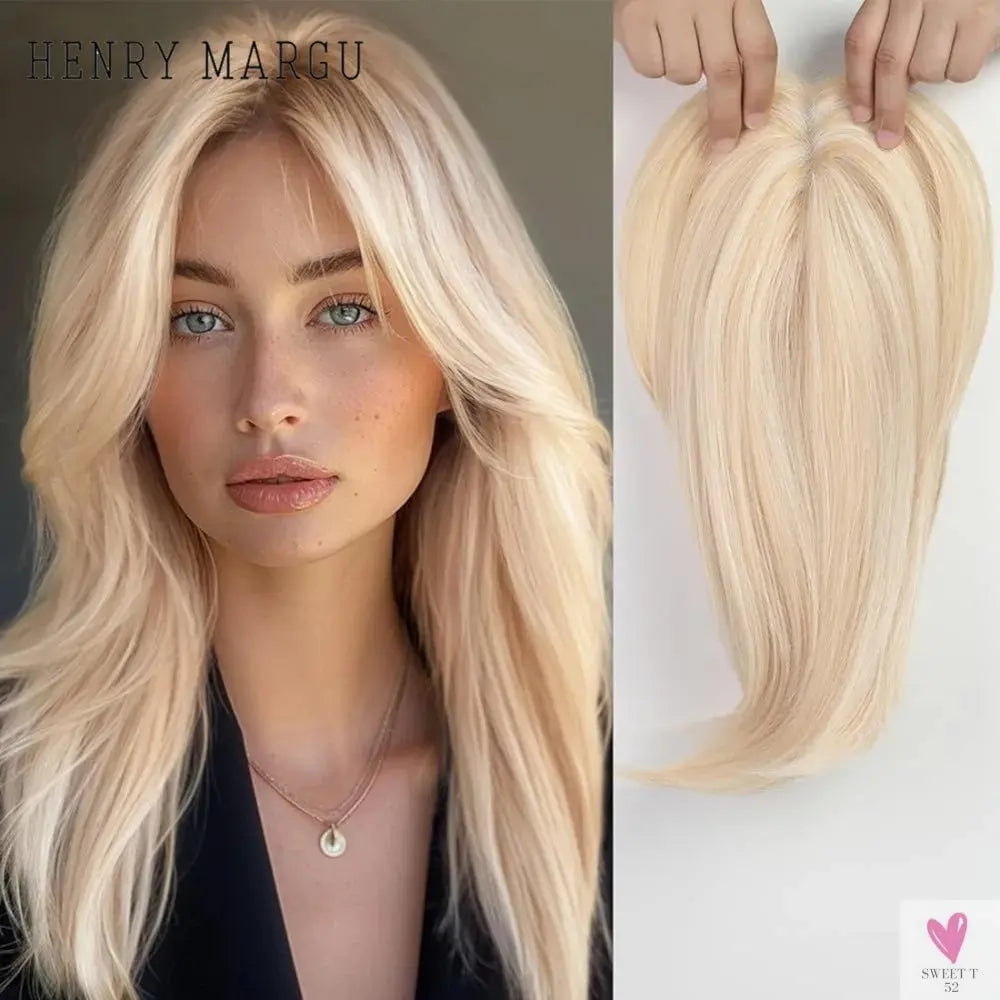 Brown Highlight Layered Hair Toppers - Clip in Synthetic Hair Topper ...