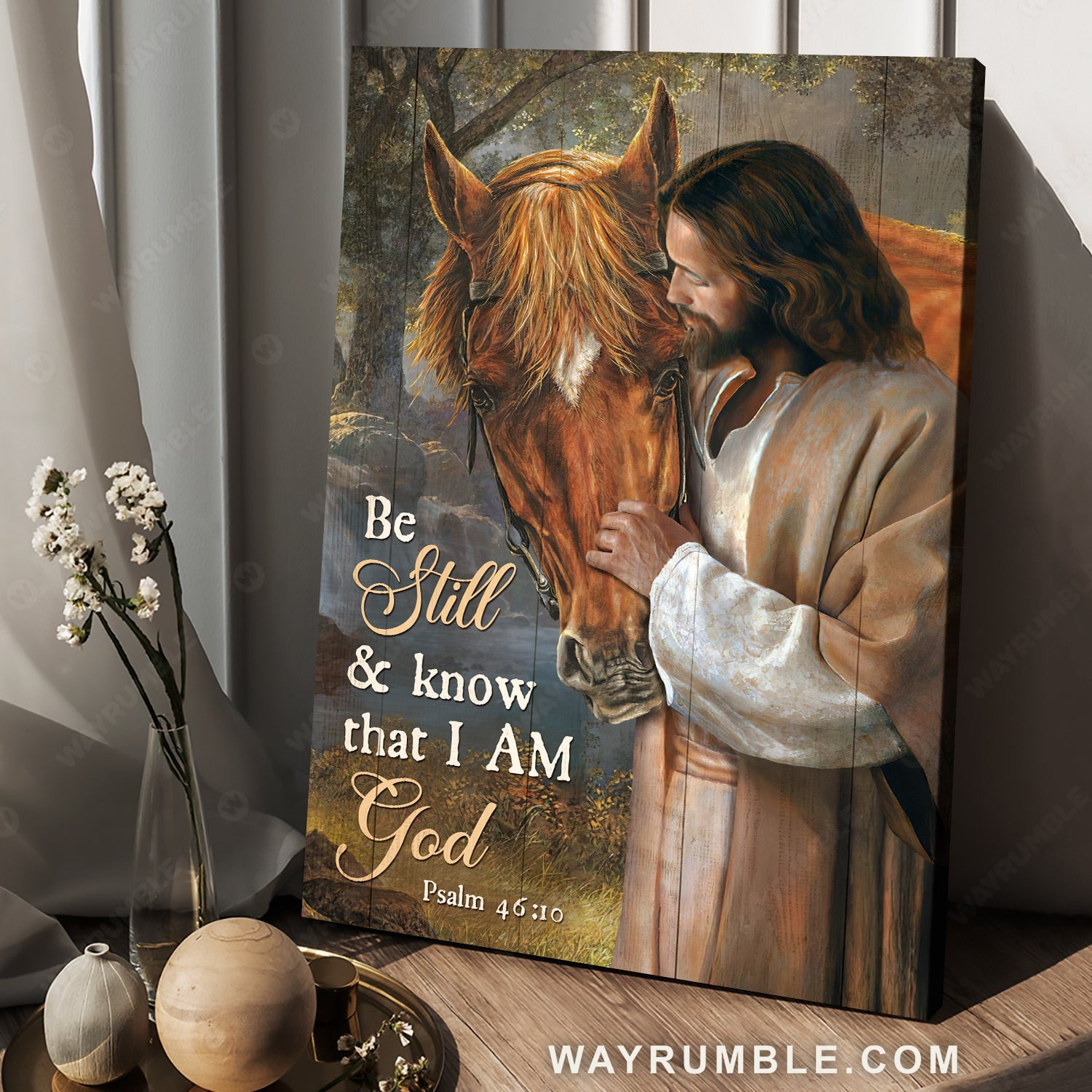 Brown Horse Artwork, Jesus Calls, Be Still And Know That I Am God ...