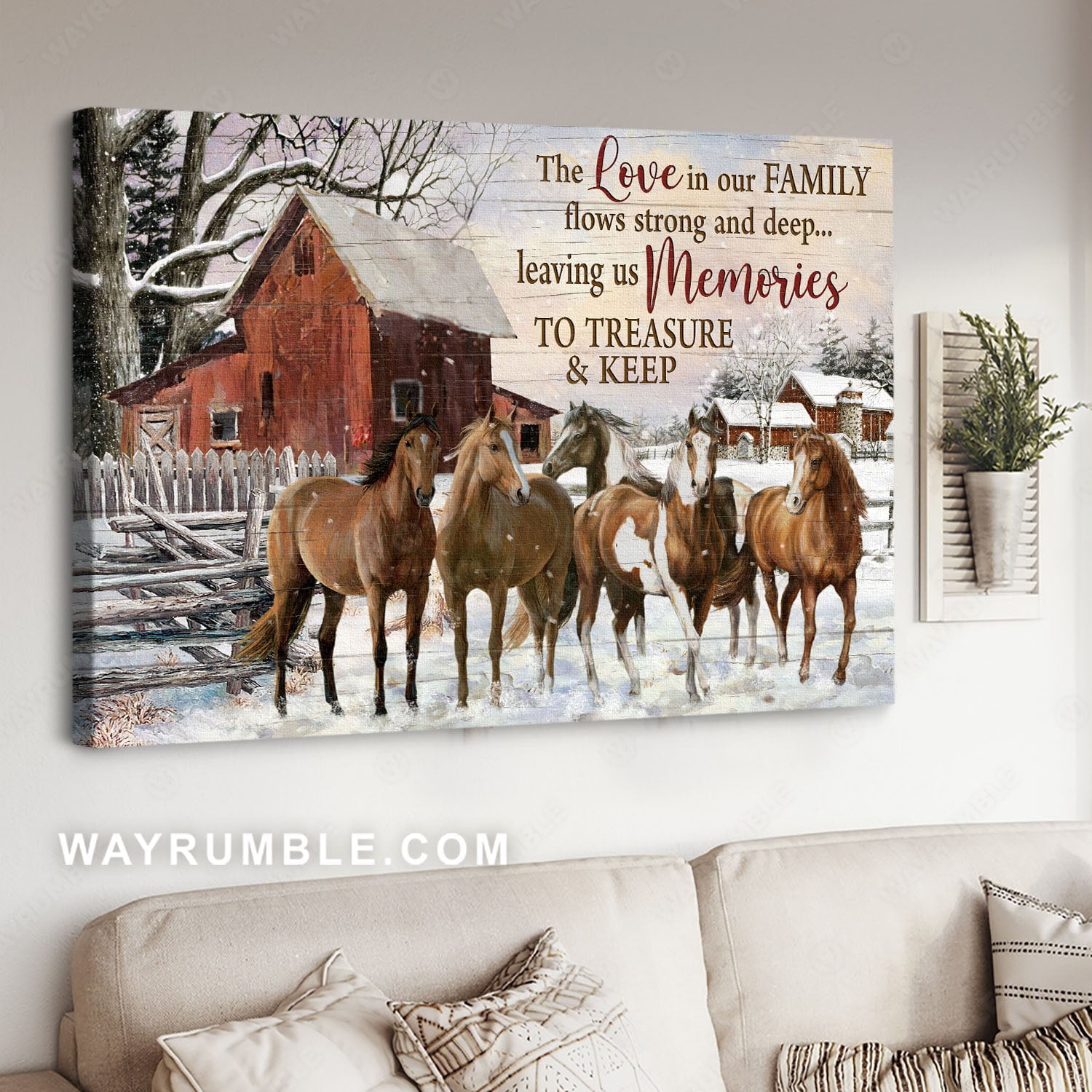 Brown Horse, Beautiful Snowfall, Rustic Farmhouse, The Love In Our ...