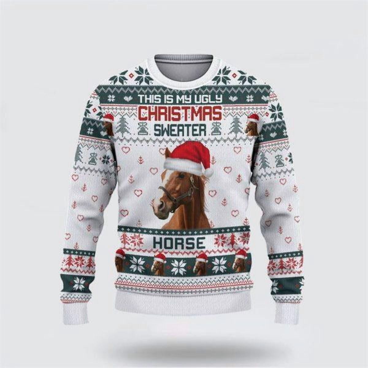 Brown Horse Green Merry Christmas Sweater, Gifts For Farmers, Rural ...