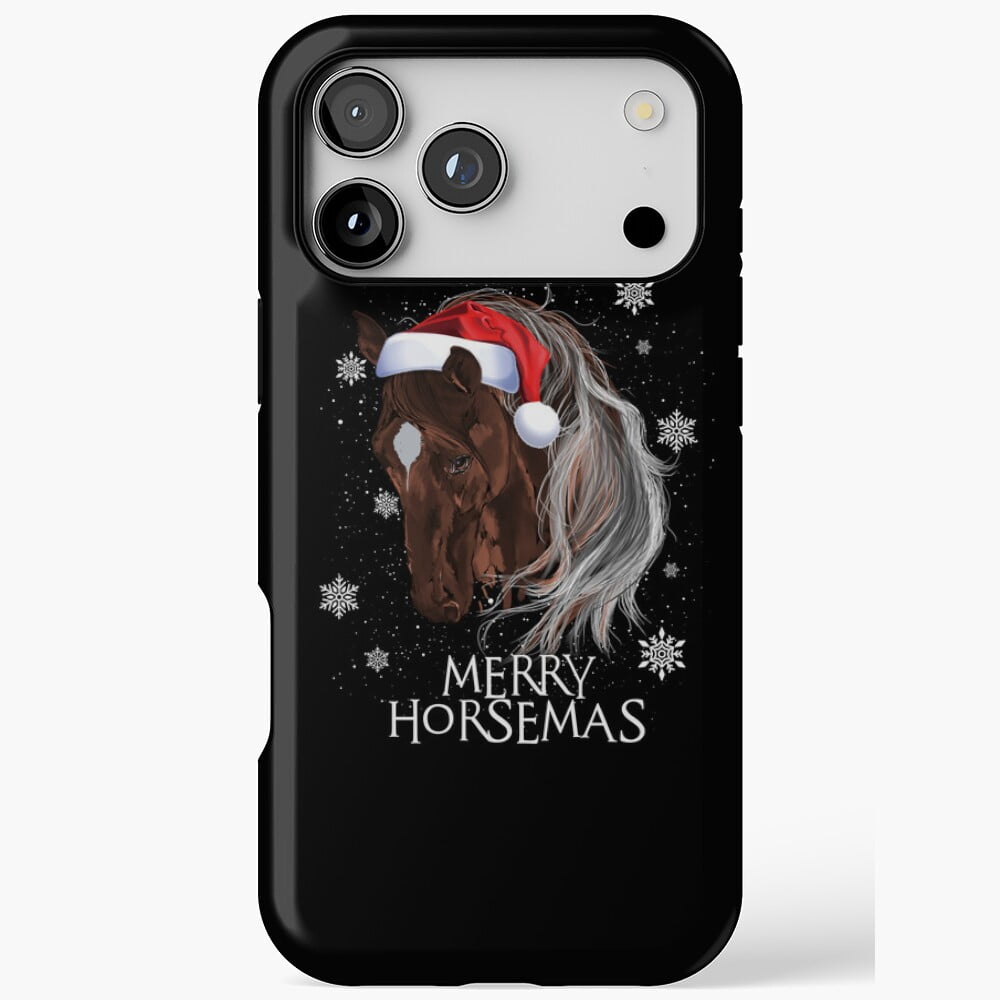 Brown Horse Long Mane Hat iPhone Case 17 11 12 13 14 15 16 Pro Max ...