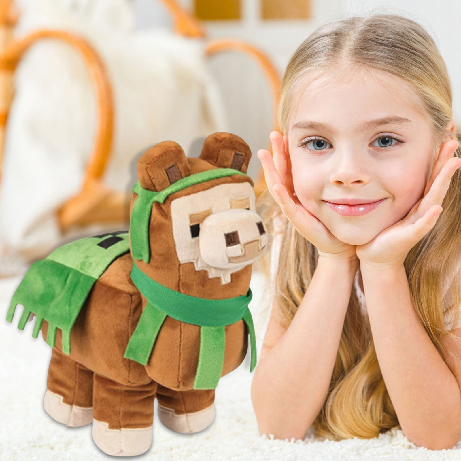 Brown Horse Plush Toy - 11.8" Ultra-Soft Stuffed Animal with 3D PP Cotton Filling for Kids ...