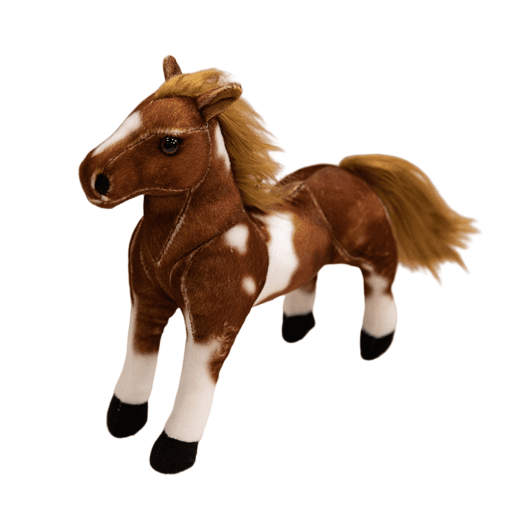 Brown Horse Plush Toy -11 '' Realistic Horse Stuffed Animal Home ...