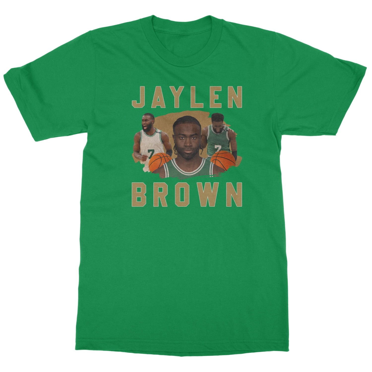 Brown Inspired Basketball Tee - Boston Fans Unisex T-Shirt (Green, XX ...