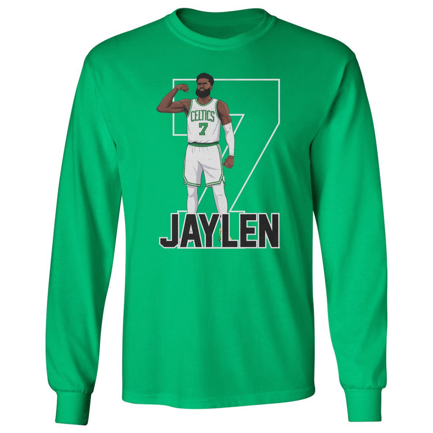 Brown Inspired Boston 7 Apparel - Basketball Fans Long Sleeve T-Shirt ...