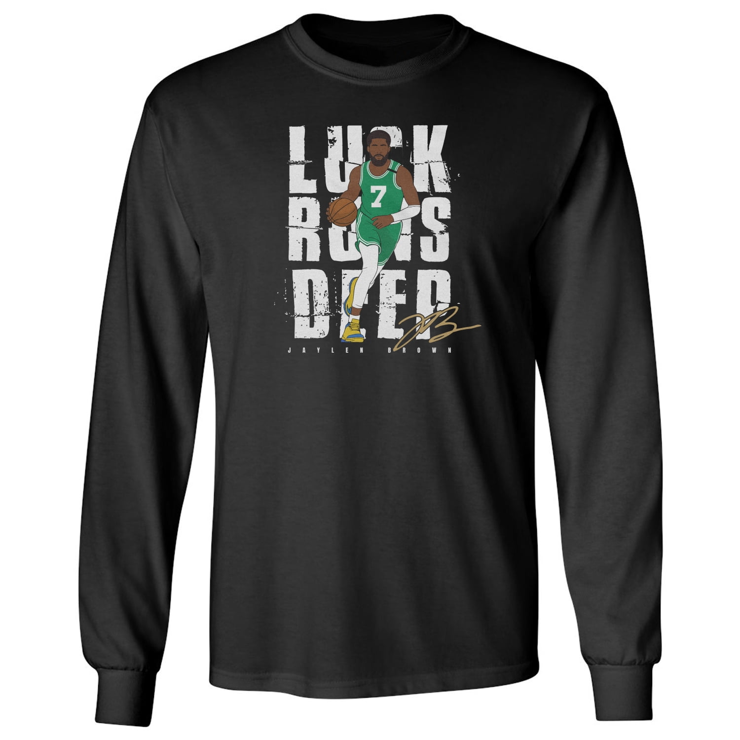 Brown Inspired Boston Tribute Tee - Basketball Fans Long Sleeve T-Shirt ...