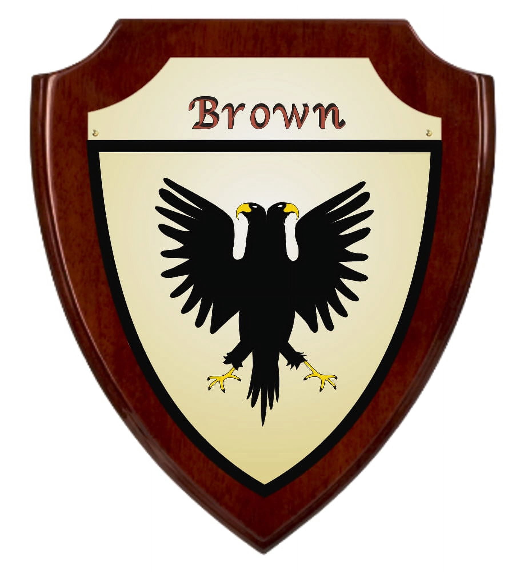 Brown Irish Coat of Arms Shield Plaque - Rosewood Finish - Walmart.com