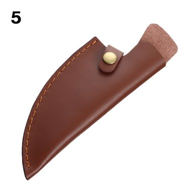 TOURBON Thick Leather Knife Sheath Handmade Brown Fixed Blade Cover ...