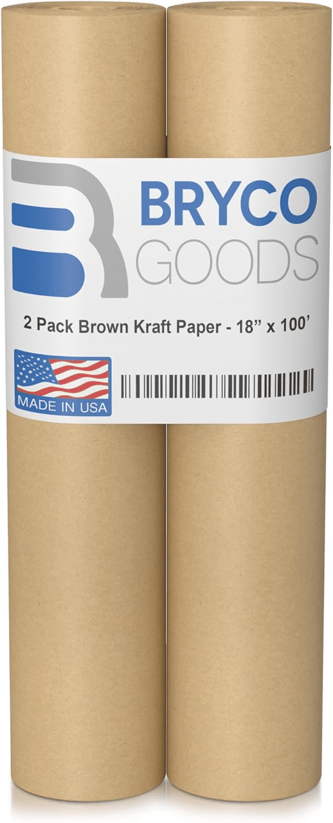 Brown Kraft Packing Paper - 2 Pack of 18" X 1,200" Rolls - Kraft Paper Roll - Walmart.com