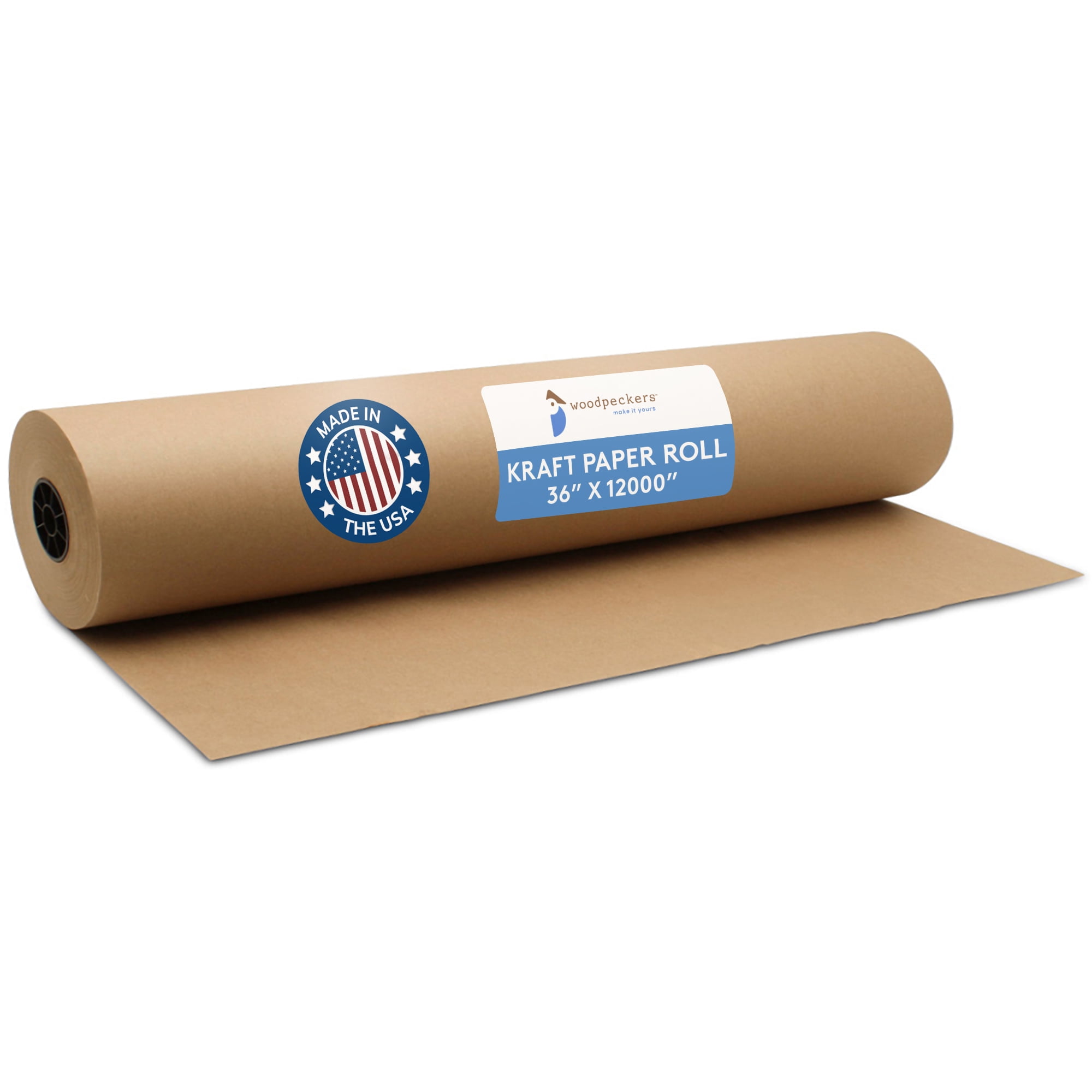 Brown Kraft Paper Roll 36 inch Wide, 12000 inch Long, 1 Roll, Jumbo ...