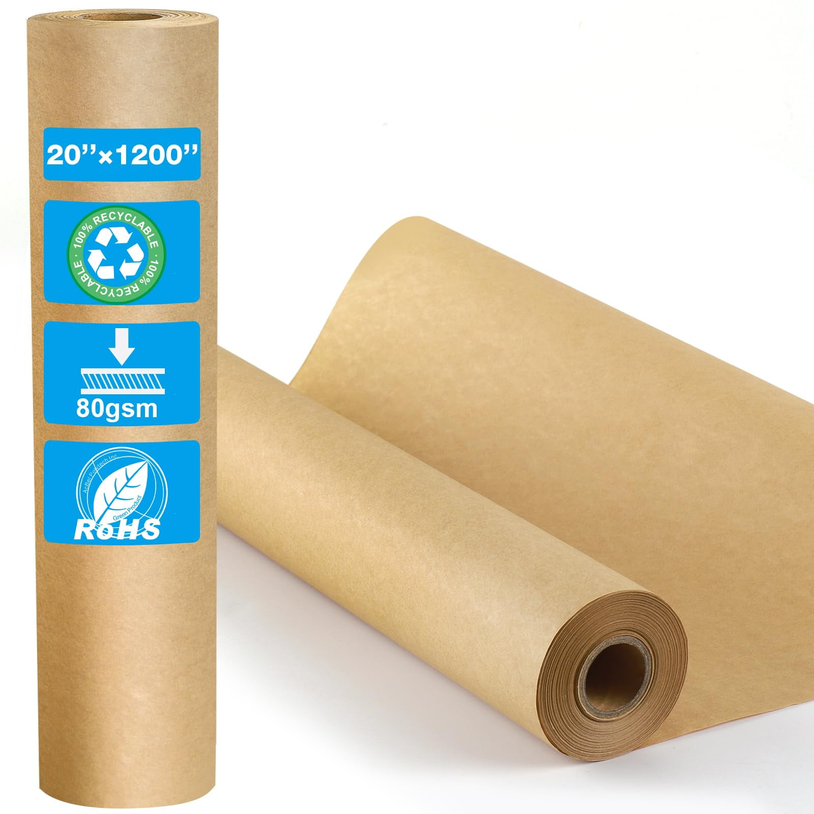 Brown Kraft Paper Roll- TSF6 GLAMFIELDS 20" x 1,200" Brown Paper Roll ...