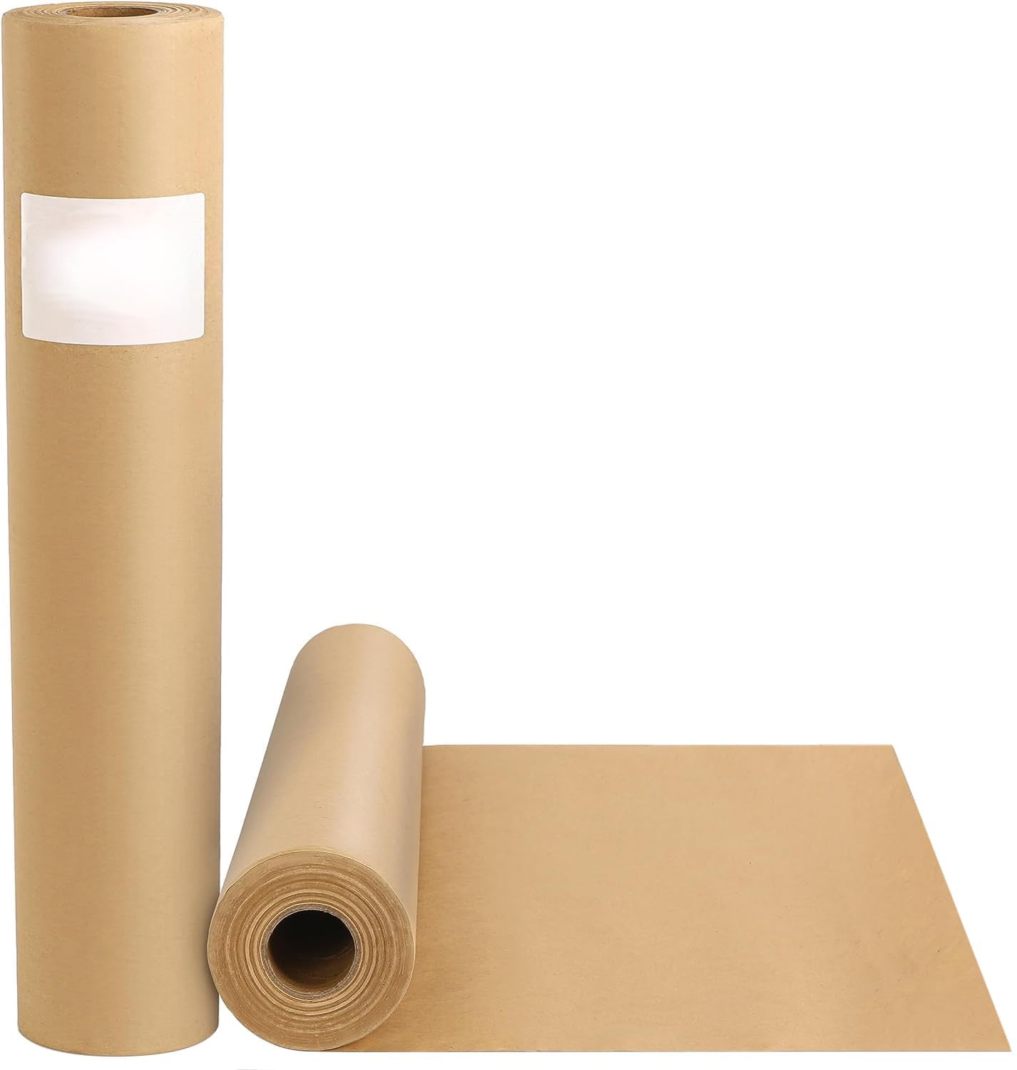 Brown Kraft Wrapping Paper Roll, 15x450 Inch Heavy Duty Packing Paper ...