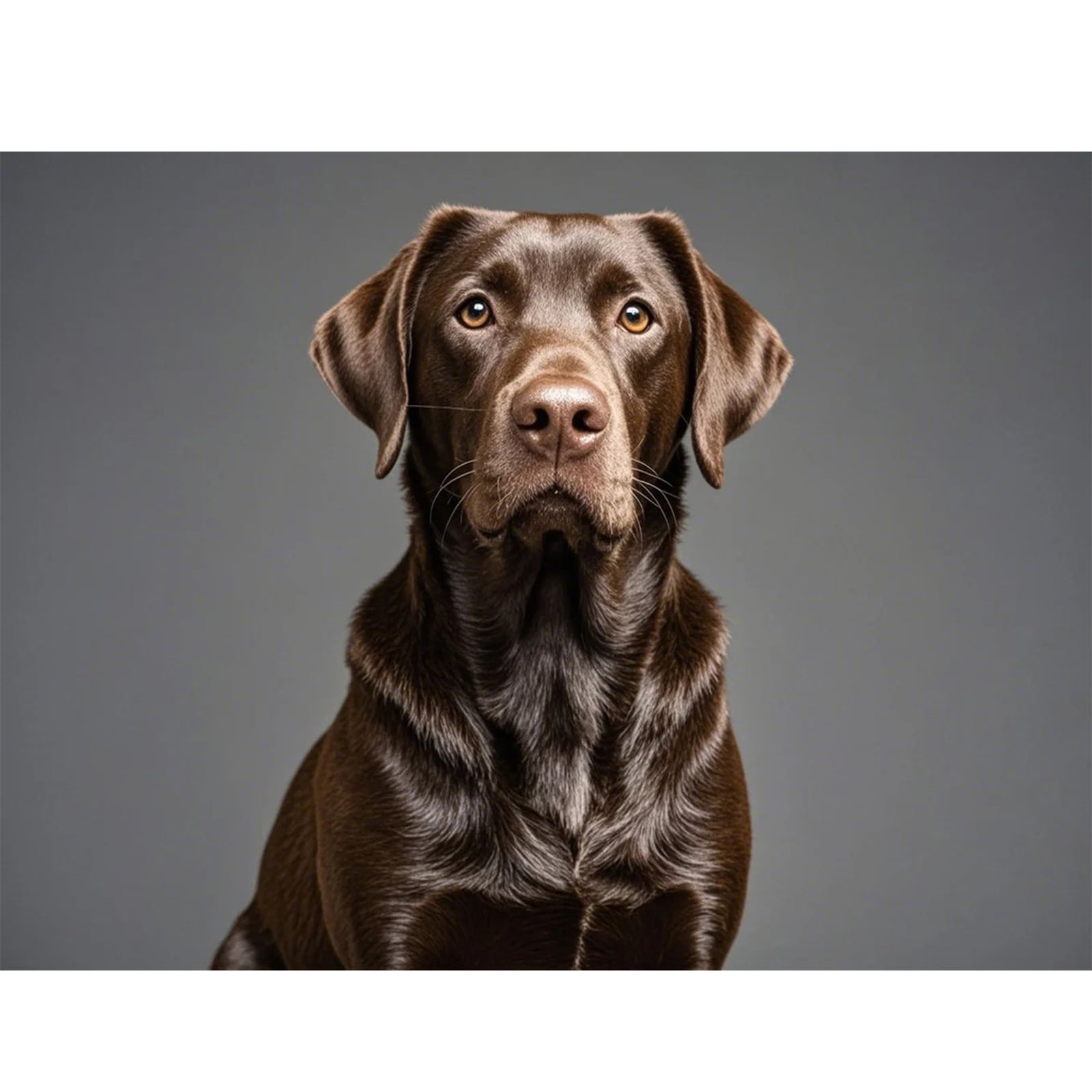 Brown Labrador Retriever animal pattern,5D Full Round Diamond Painting ...