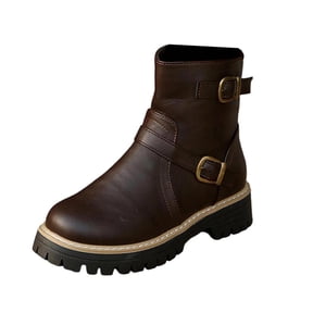 Men's 16" Engineer Zipper Biker Boot Black - Walmart.com