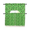 Brown Ladybugs Kitchen Curtains Sets 36 Inch Length with Valance ...
