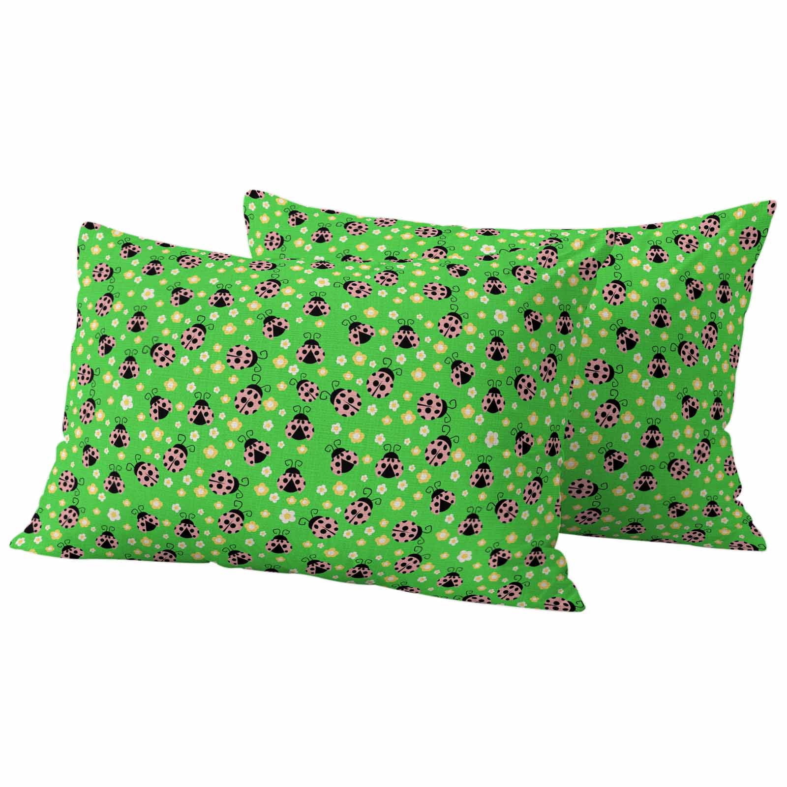 Brown Ladybugs Outdoor Waterproof Pillow Covers, Farmhouse Country ...