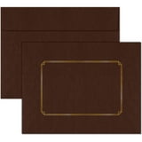 Brown Leather Certificate Envelope - Walmart.com
