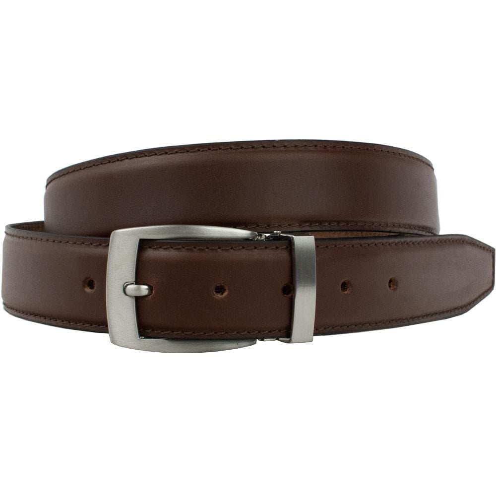 Brown Leather Dress Belt by Nickel Smart® - Men’s Nickel Free Belt ...