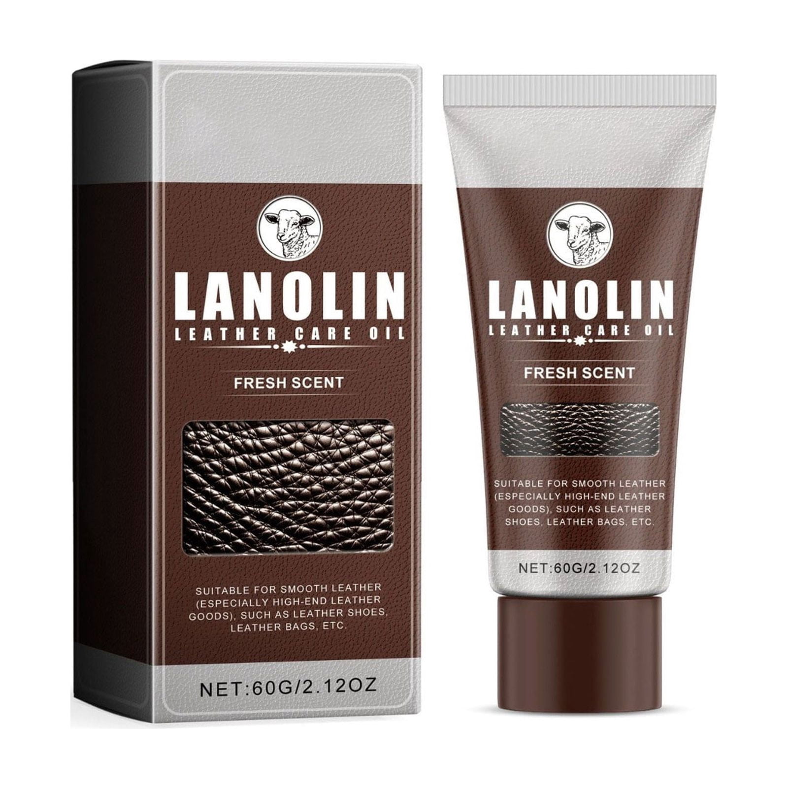 Brown Leather Wax Oil Polish Shoe Care Cream For Shoes Bags Chairs ...