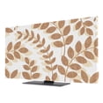 Brown Leaves TV Cover for 55 Inch Screen, Stretch Fabric Dustproof TV ...