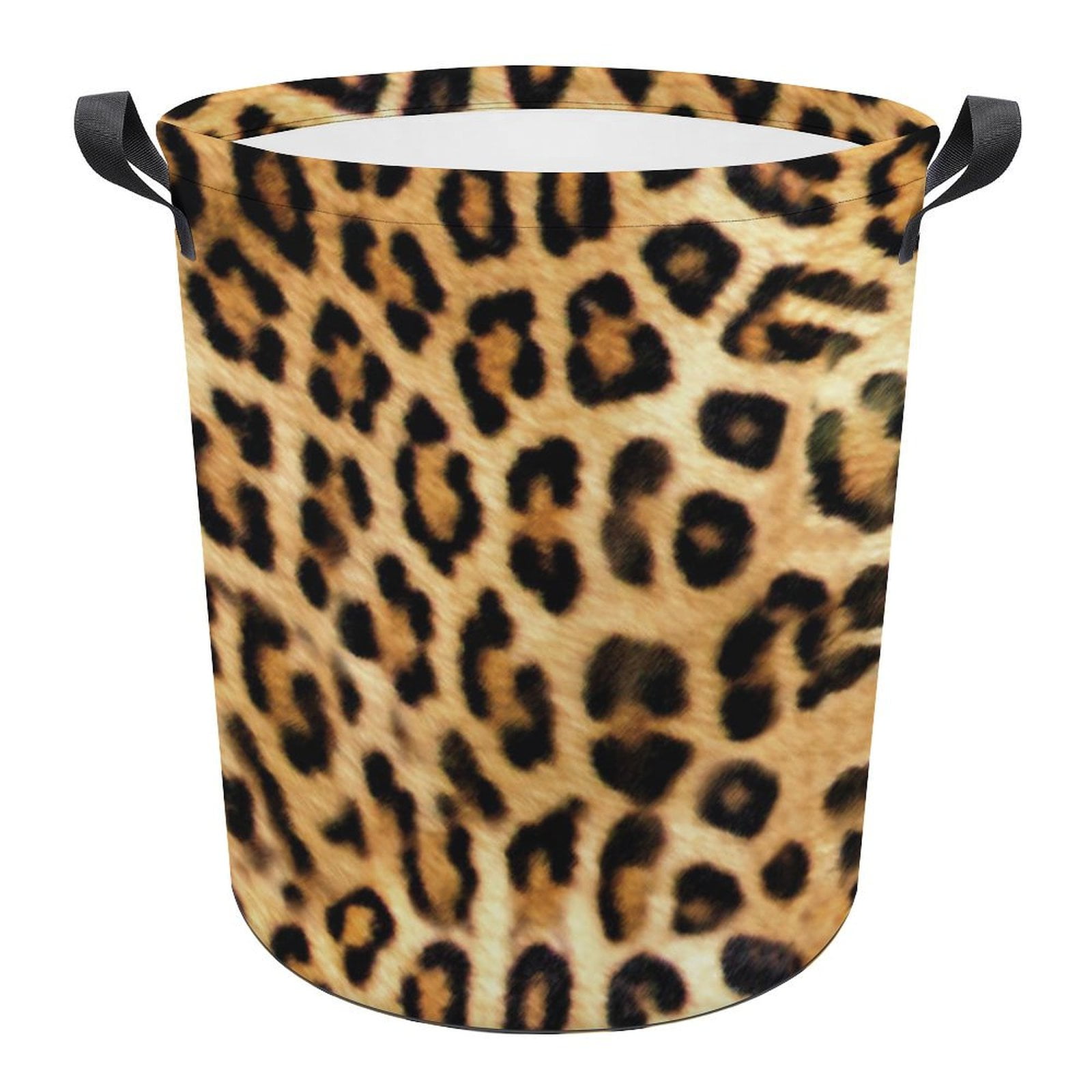 Brown Leopard Print Laundry Basket Storage Basket Controller Clothes ...