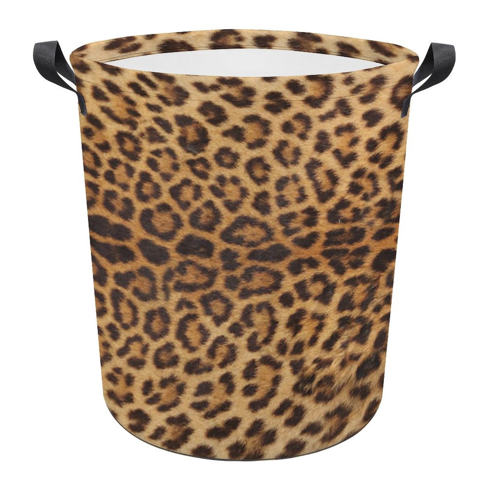 Brown Leopard Print Laundry Basket Storage Basket Controller Clothes ...