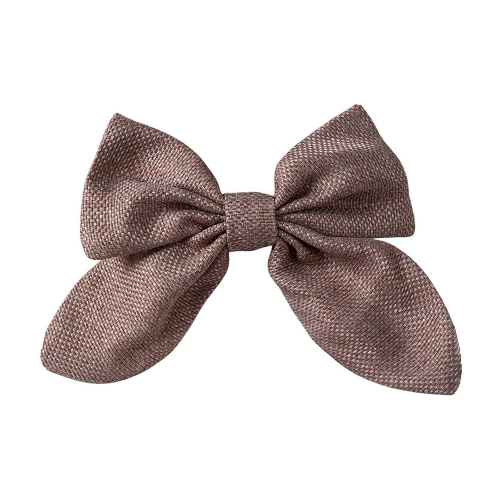 Brown Linen Bow Curtain Tieback Holder Clip For Window Drapes Sheer ...