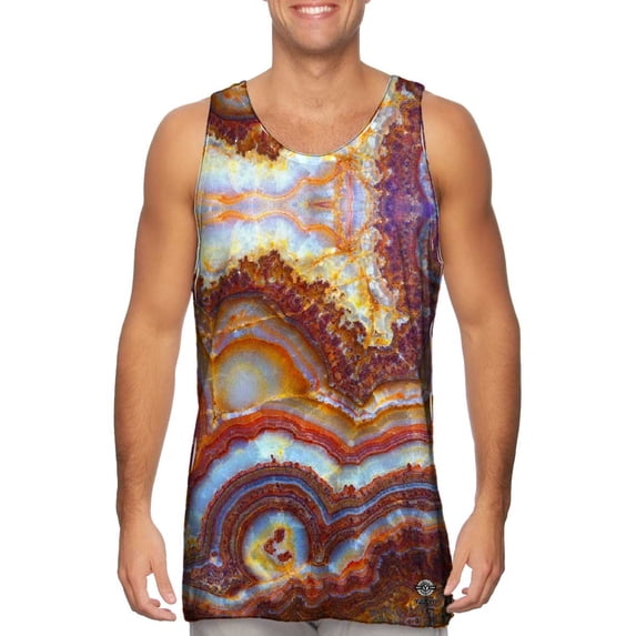 Brown Marble Fractal Tank Top - Walmart.com