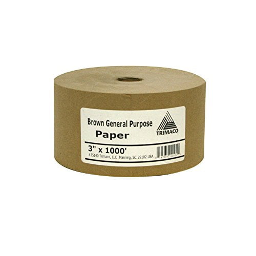 Brown Masking Paper, 3in x 1000ft Trimaco 12101 - Walmart Business Supplies