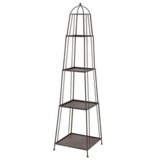 Brown Metal Obelisk Stackable Stand - Walmart.com