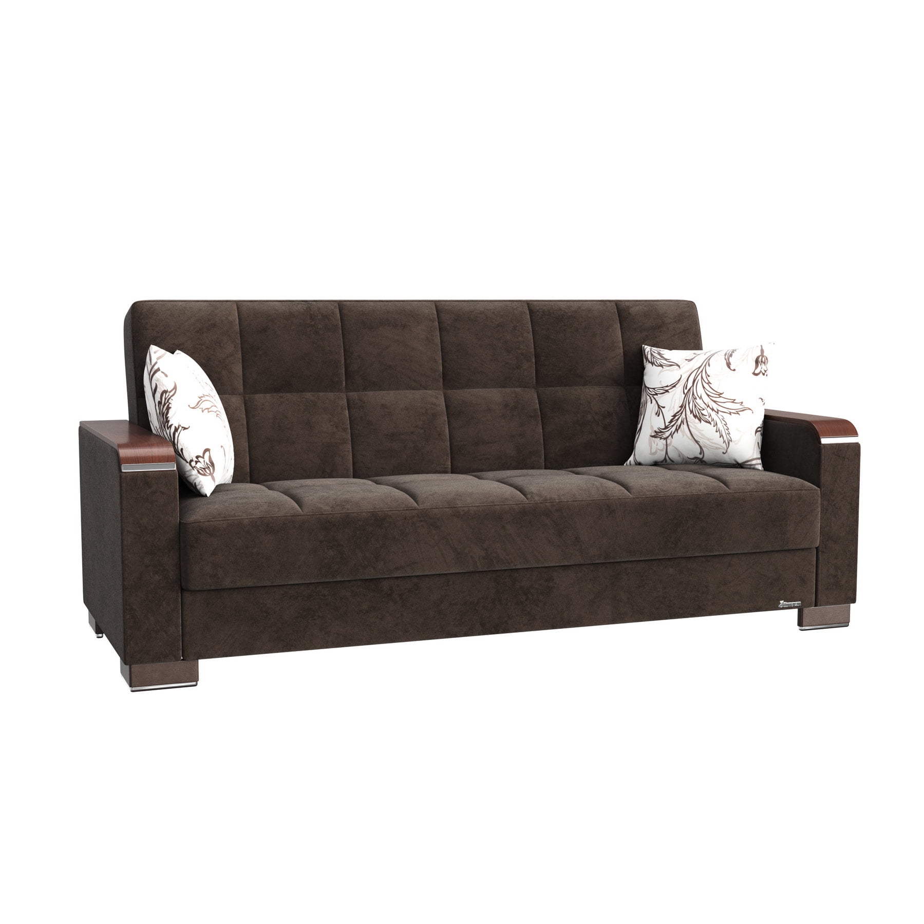 Brown Microfiber - Storage for Personal Items - Studio Apartment ...