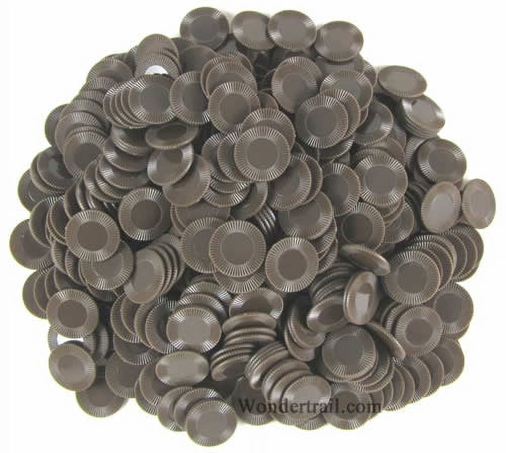 Brown Mini Poker Chips Plastic 7/8in Bulk Approx. 500 Koplow Games ...